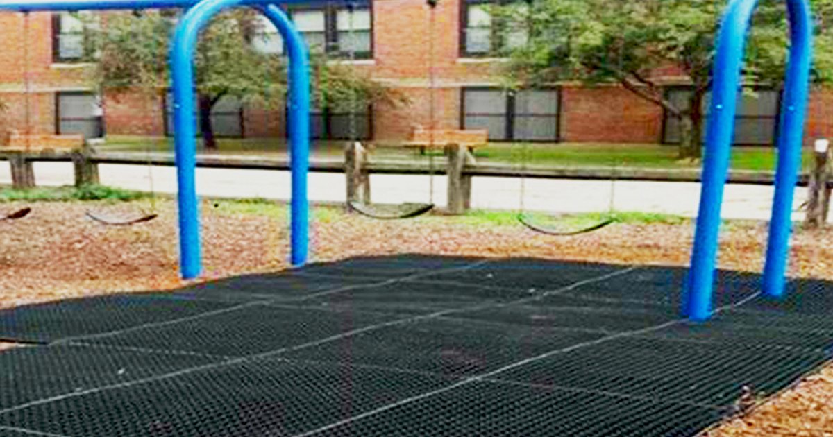 Playground Swing Bay & Slide Matting - US Playground Surfacing